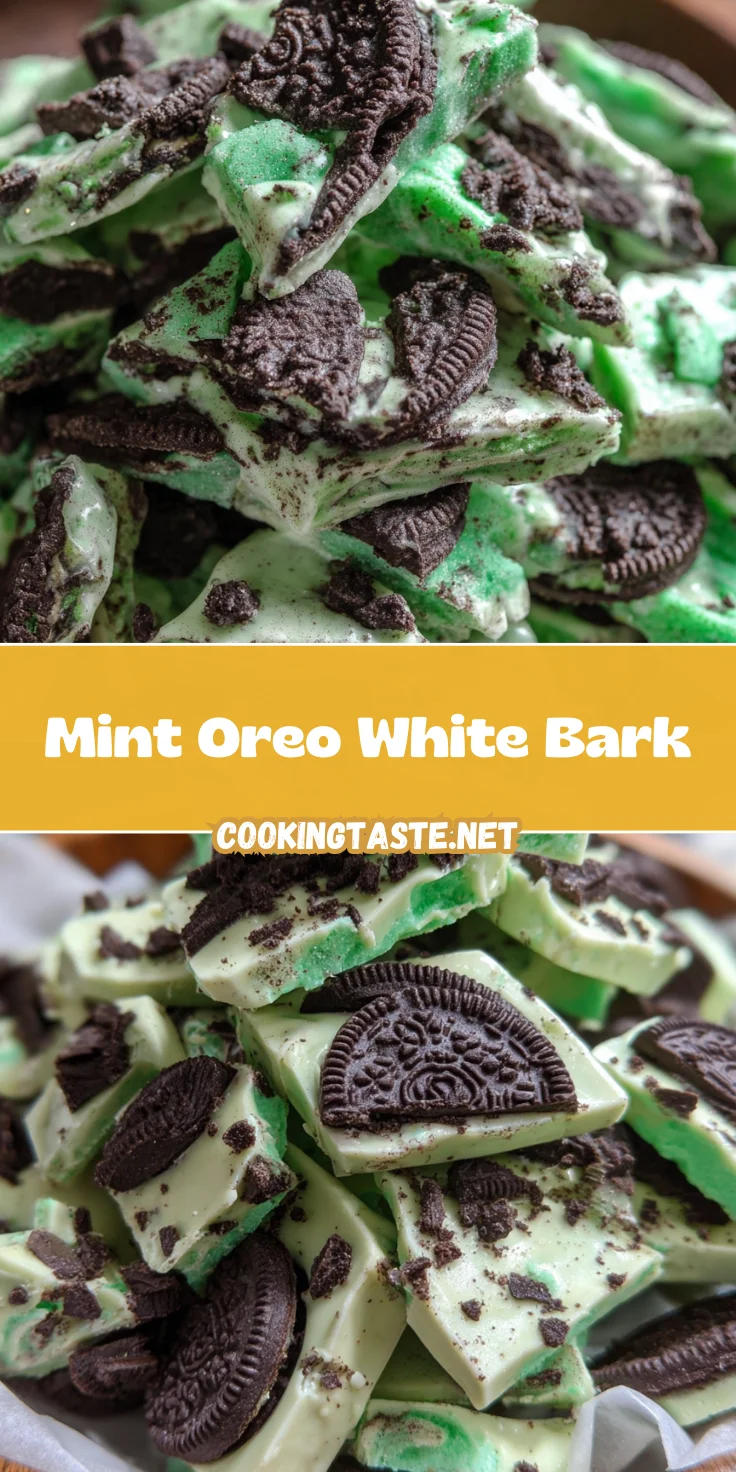 Mint Oreo White Bark - Cooking Taste