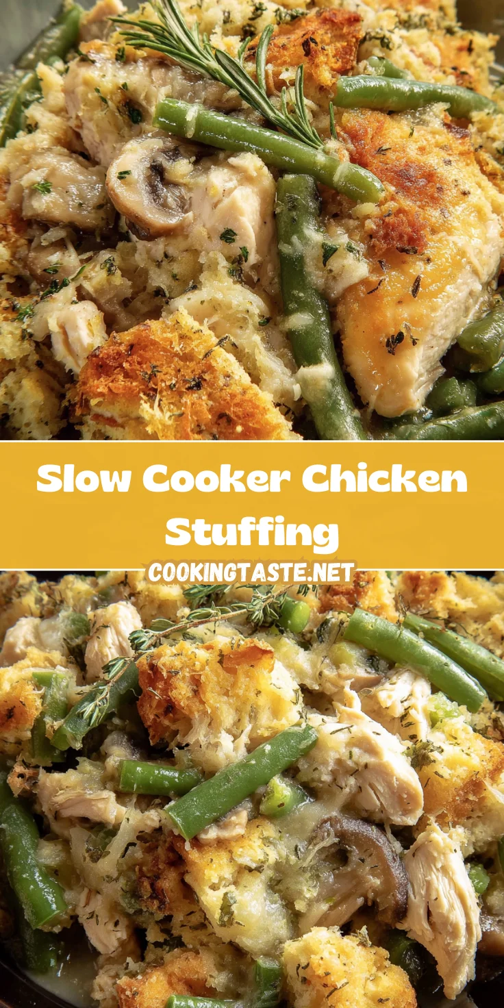 Slow Cooker Chicken Stuffing - Cooking Taste
