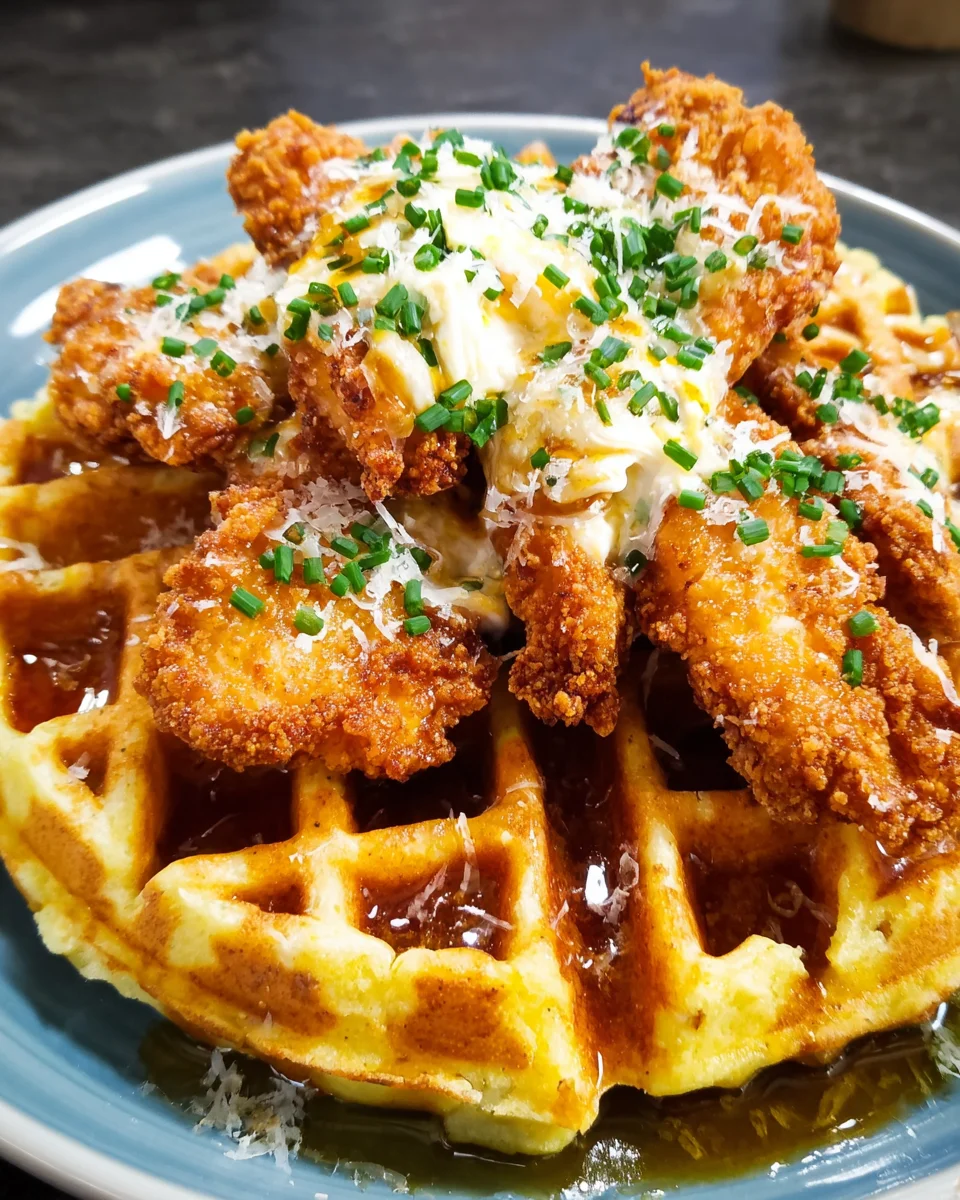 Crispy Chicken Waffles Delight - Cooking Taste