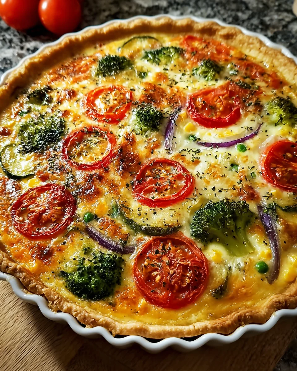 Simple Mixed Vegetable Quiche - Cooking Taste