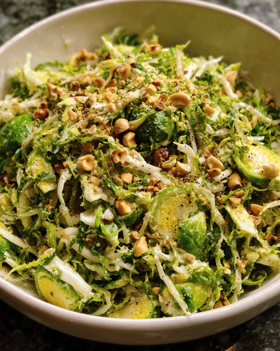 Shredded Brussels-Sprout Hazelnut Crunch - Cooking Taste